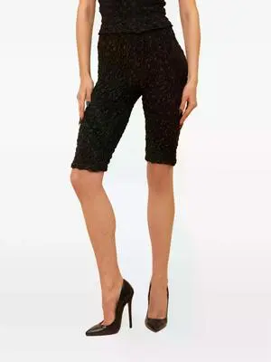 CONTESSA MILLS Blair Textured Shorts - Black