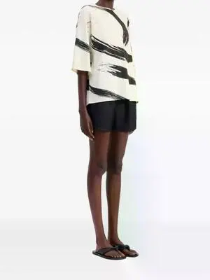 Loulou De Saison Abstract Print Oversized T-shirt
