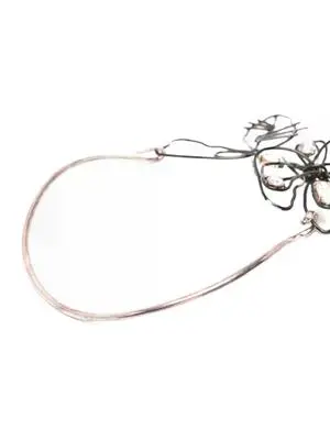 MAISON MARGIELA Crystal-embellished Wire-work Necklace
