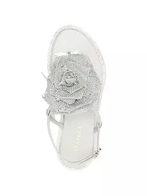 LE SILLA Rose Embellished Slingback Sandals