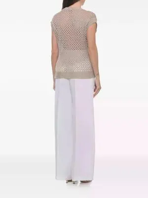 Peserico Sequin-embellished Crew Neck Sweater