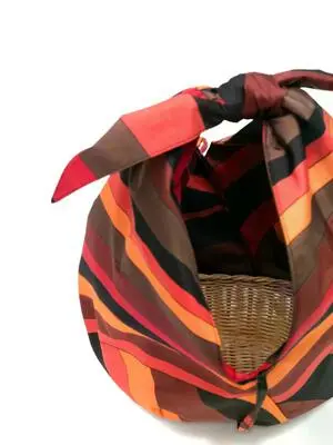 Emilio Pucci Abstract Print Scarf-knot Tote Bag