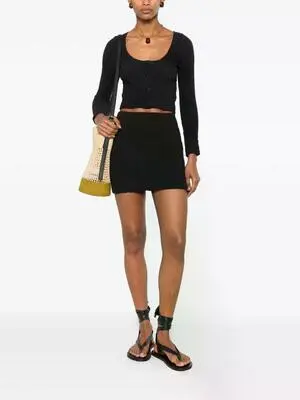 Nanushka Lyle Fitted Mini Skirt - Black