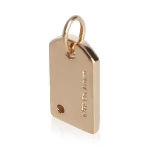 Tiffany & Co. Rose Gold Diamond Mini Tag Pendant