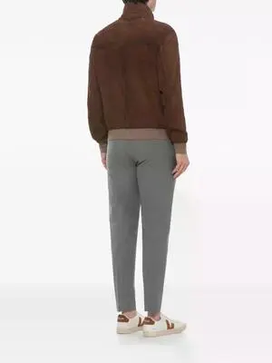 THE JACK LEATHERS Perforated Suede Jacket