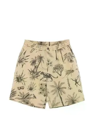 Universal Works Jungle Toile Pleated Shorts - Neutrals