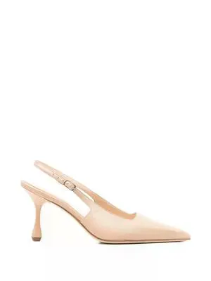 ANNA F. Pointed-toe Slingback Pumps - Neutrals