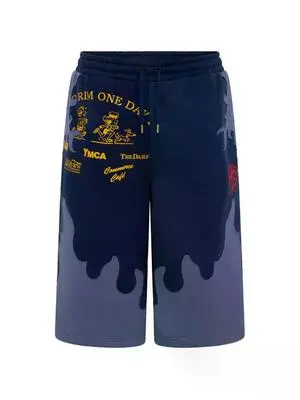 MARINE SERRE Patchwork Jersey Shorts