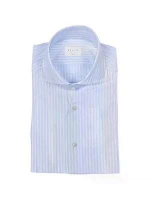 XACUS Active Button-down Striped Shirt - Blue