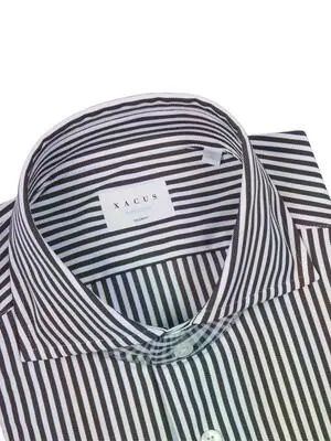 XACUS Active Striped Button-down Shirt - Black