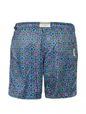 PENINSULA SWIMWEAR Panarea Printed Swim Shorts - Blue