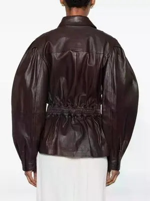 Farm Rio Drawstring Waist Leather Jacket