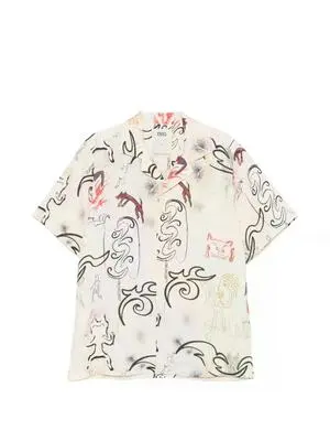 OAS Company Paradox Cuba Graphic-print Shirt - Neutrals