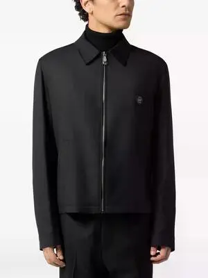 Philipp Plein Logo Plaque Zip-up Jacket