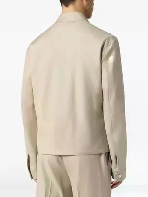 Philipp Plein Logo-plaque Zip-up Overshirt