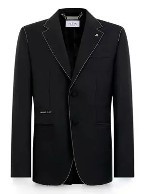 Philipp Plein Blazer Contrast Stitching