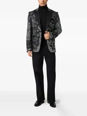 Philipp Plein Zodiac Rhinestone-embellished Blazer