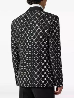 Philipp Plein Blazer All-over Strass Baguettes