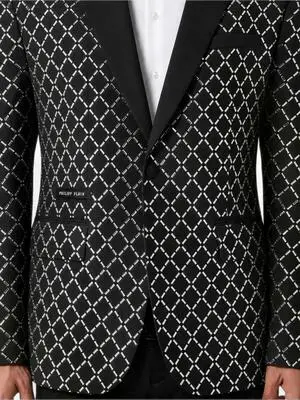 Philipp Plein Blazer All-over Strass Baguettes