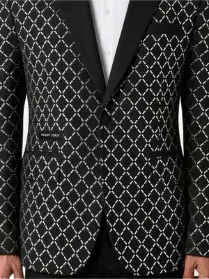 Philipp Plein Blazer All-over Strass Baguettes
