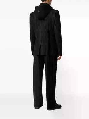 Philipp Plein Pinstripe Trousers - Black