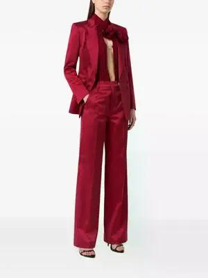 Philipp Plein Double-breasted Floral-appliqué Blazer - Red
