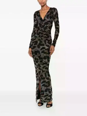 MIRON Embellished Ruched Dress