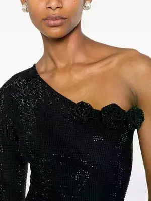 MIRON One-shoulder Embellished Dress
