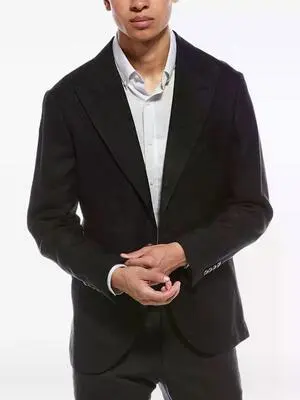 Brunello Cucinelli Single-breasted Blazer - Black