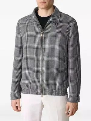 Brunello Cucinelli Prince Of Wales Houndstooth Shirt Jacket