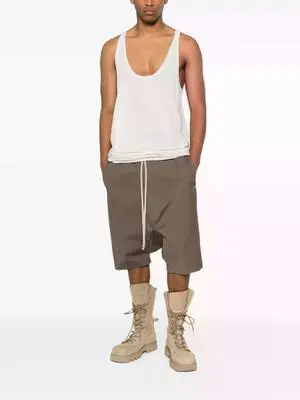 Rick Owens Scoop-neck Ribbed Vest
