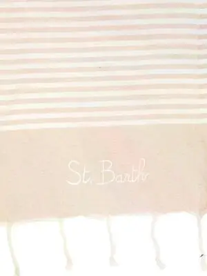 MC2 SAINT BARTH Foutas Stripe-pattern Fringed Beach Towel