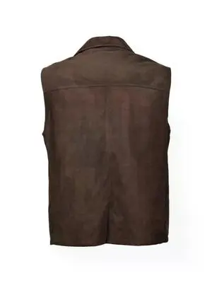 Brunello Cucinelli Suede Gilet - Brown
