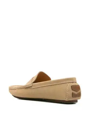 SERGIO MORETTI FIRENZE Suede Penny Loafers