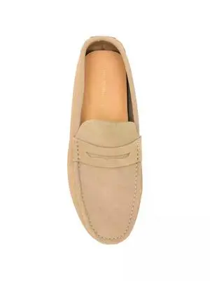 SERGIO MORETTI FIRENZE Suede Penny Loafers