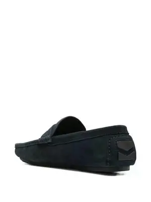 SERGIO MORETTI FIRENZE Suede Penny Loafers