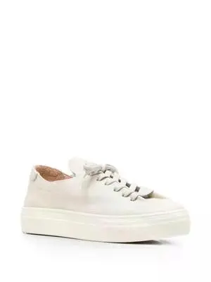 SERGIO MORETTI FIRENZE Pebbled Leather Sneakers