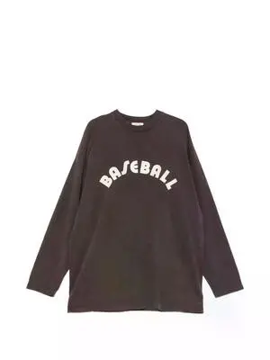 Fear Of God Logo-print Long-sleeve T-shirt - Brown