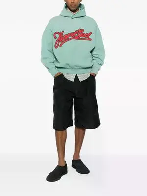 Fear Of God Logo-print Hoodie - Green
