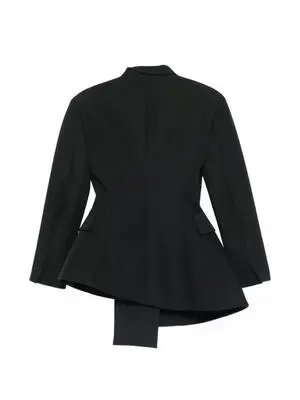 A.W.A.K.E. Mode Asymmetric Hem Single-breasted Blazer