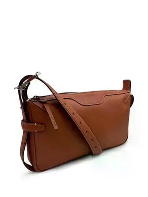 BONASTRE S Rider Contrast-stitch Shoulder Bag - Brown