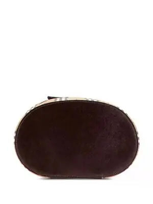 Burberry Haymarket Check Canvas Vanity Bag