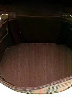 Burberry Haymarket Check Canvas Vanity Bag