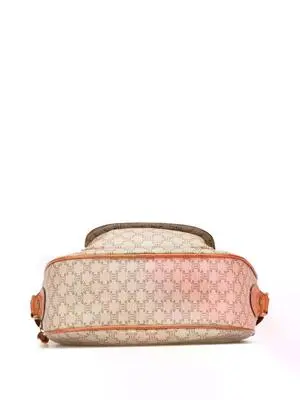 Celine Macadam Coated Canvas Crossbody Bag - Brown