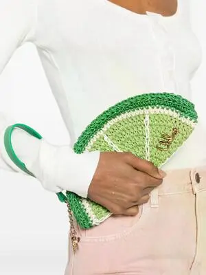 Chloé Tropics Braided Clutch Bag