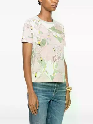Chloé Flamingo Print T-shirt