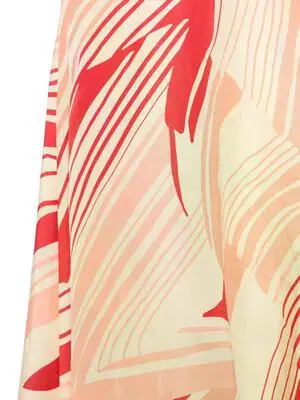 Raquel Diniz Bali Abstract-print Cutout Maxi Dress