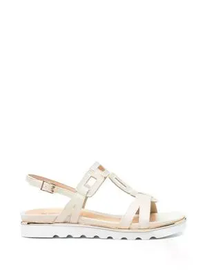 KEYS Crystal Embellished Sandals - Neutrals