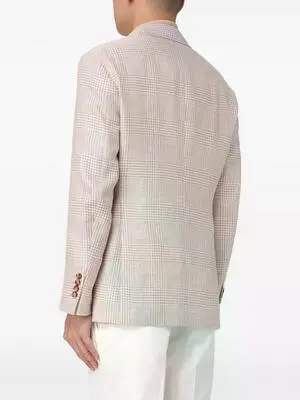 Brunello Cucinelli Plaid-check Notched-lapels Blazer