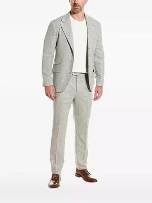 Brunello Cucinelli Plaid Tailored Suit - Grey